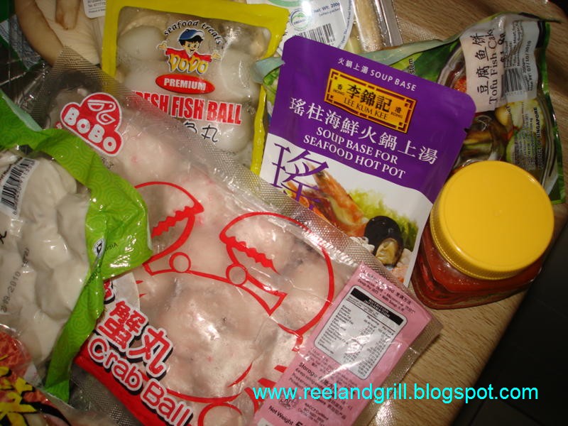 Reel and Grill: Seafood Balls and Veggies Hotpot (Steamboat)