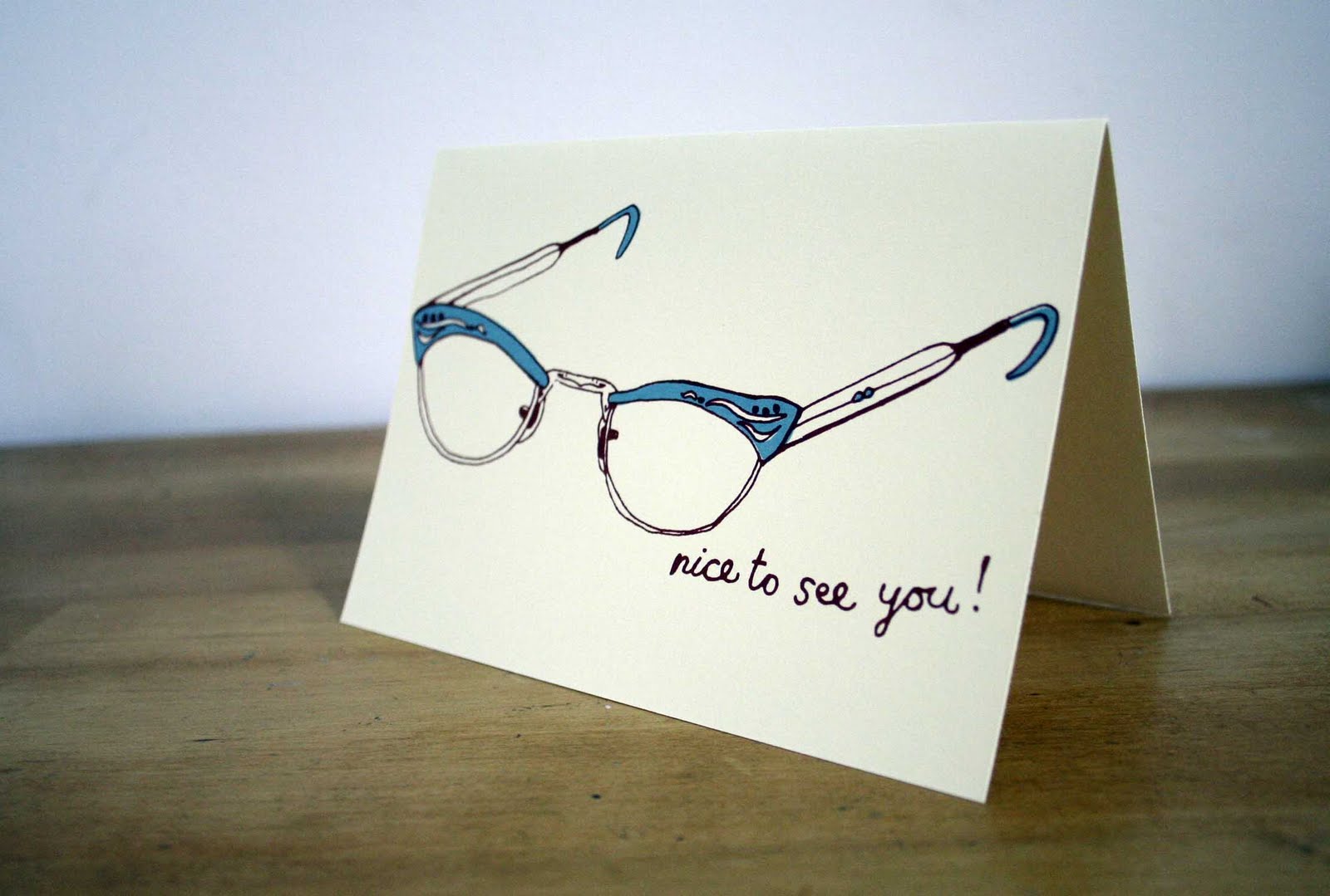 Memo Illustration: nice to see you note card