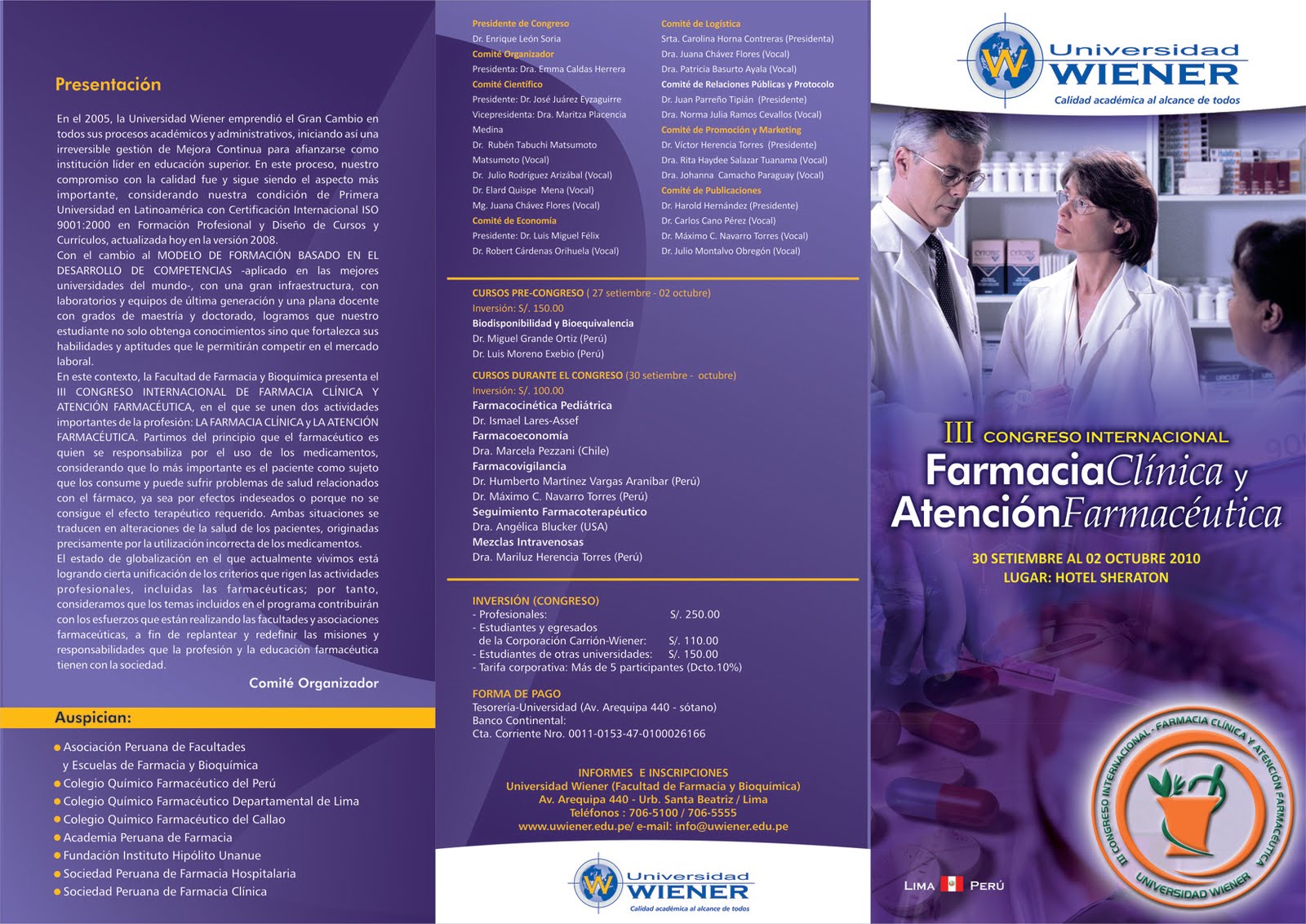 DAFAF PERU: III CONGRESO DE FARMACIA CLINICA Y ATENCION FARMACEUTCA