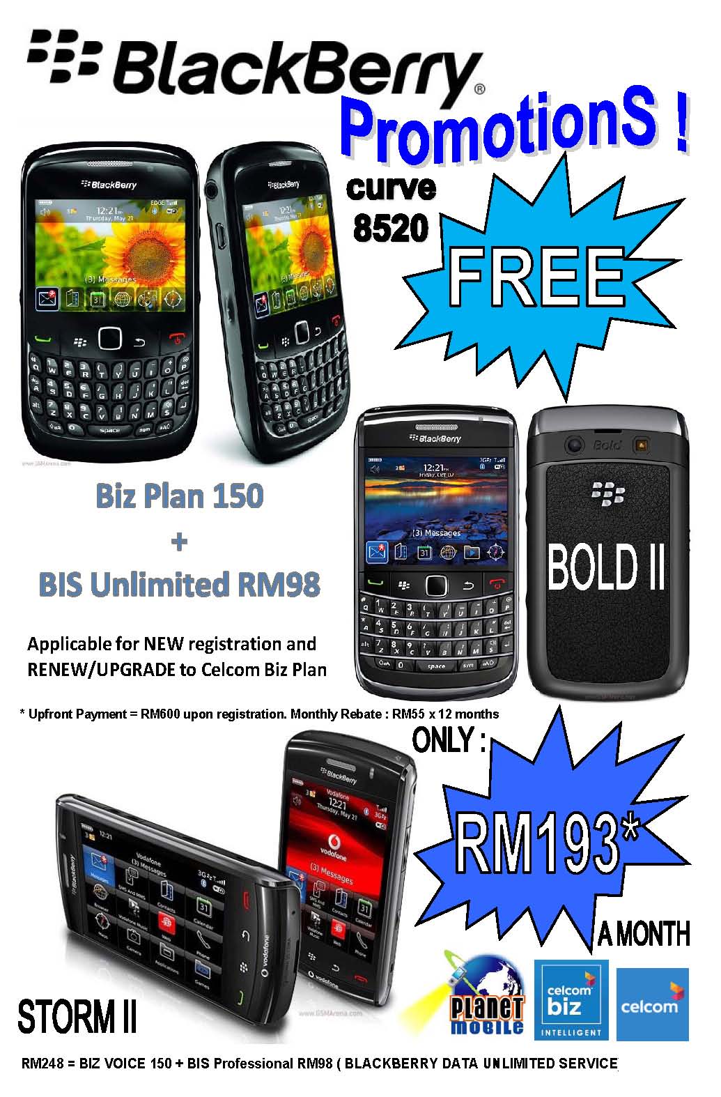 Planet Mobile - Malaysia Online Mobile Shop: Blackberry package from ...