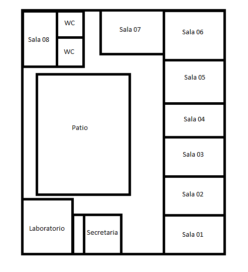 Educandario Maria José Alencar: Planta da Escola