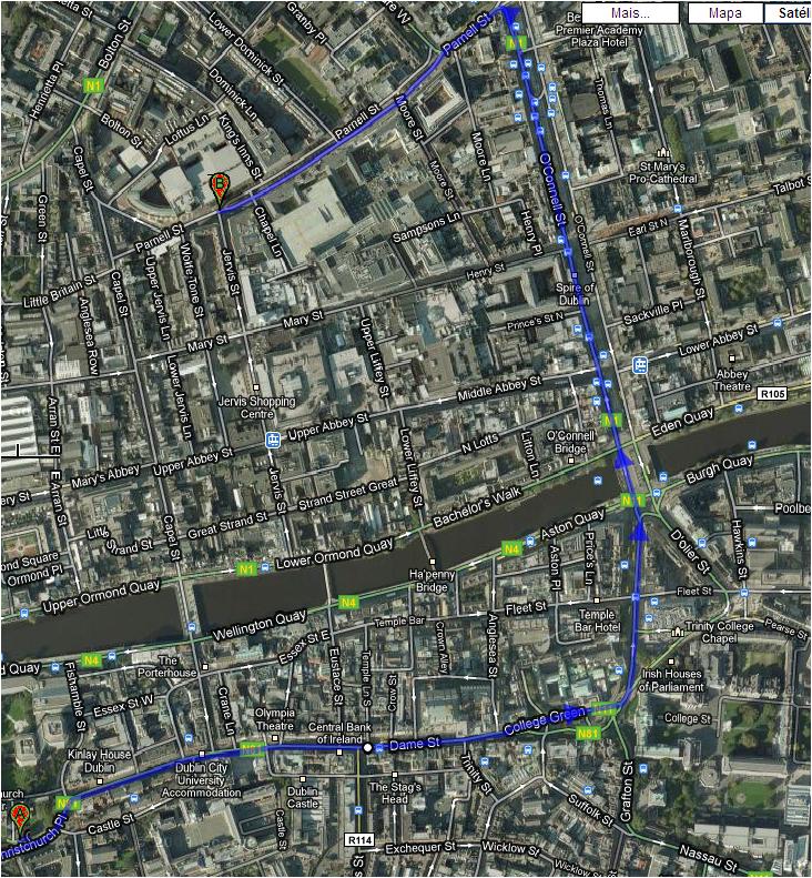 MITOCÔNDRIA NEWS!: Passeio em Dublin. "Google Street View" de Dublin.