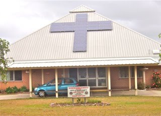 Crown of Thorns: Awesome Solar Panel Cross Installed at Caloundra ...