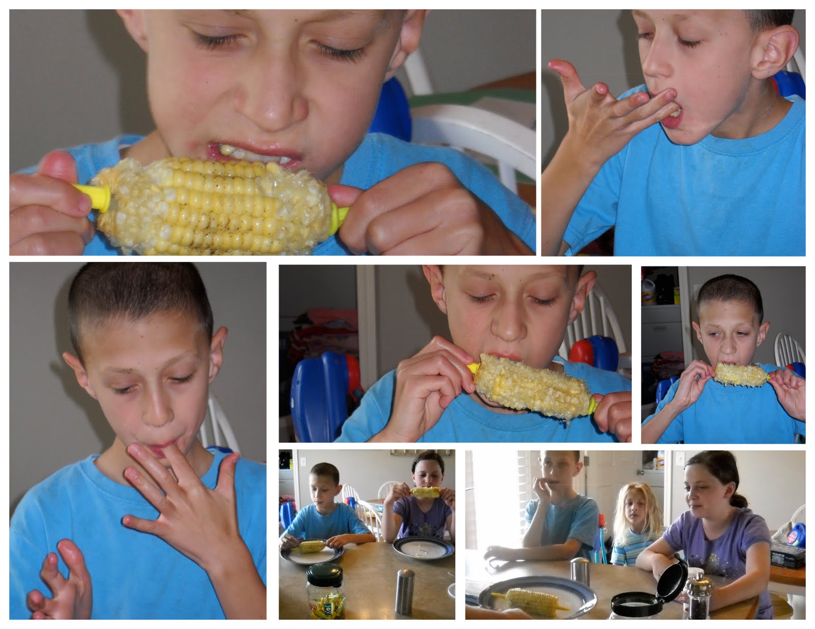 Our Life...: What's better than best friends, corn on the cob and smiles?