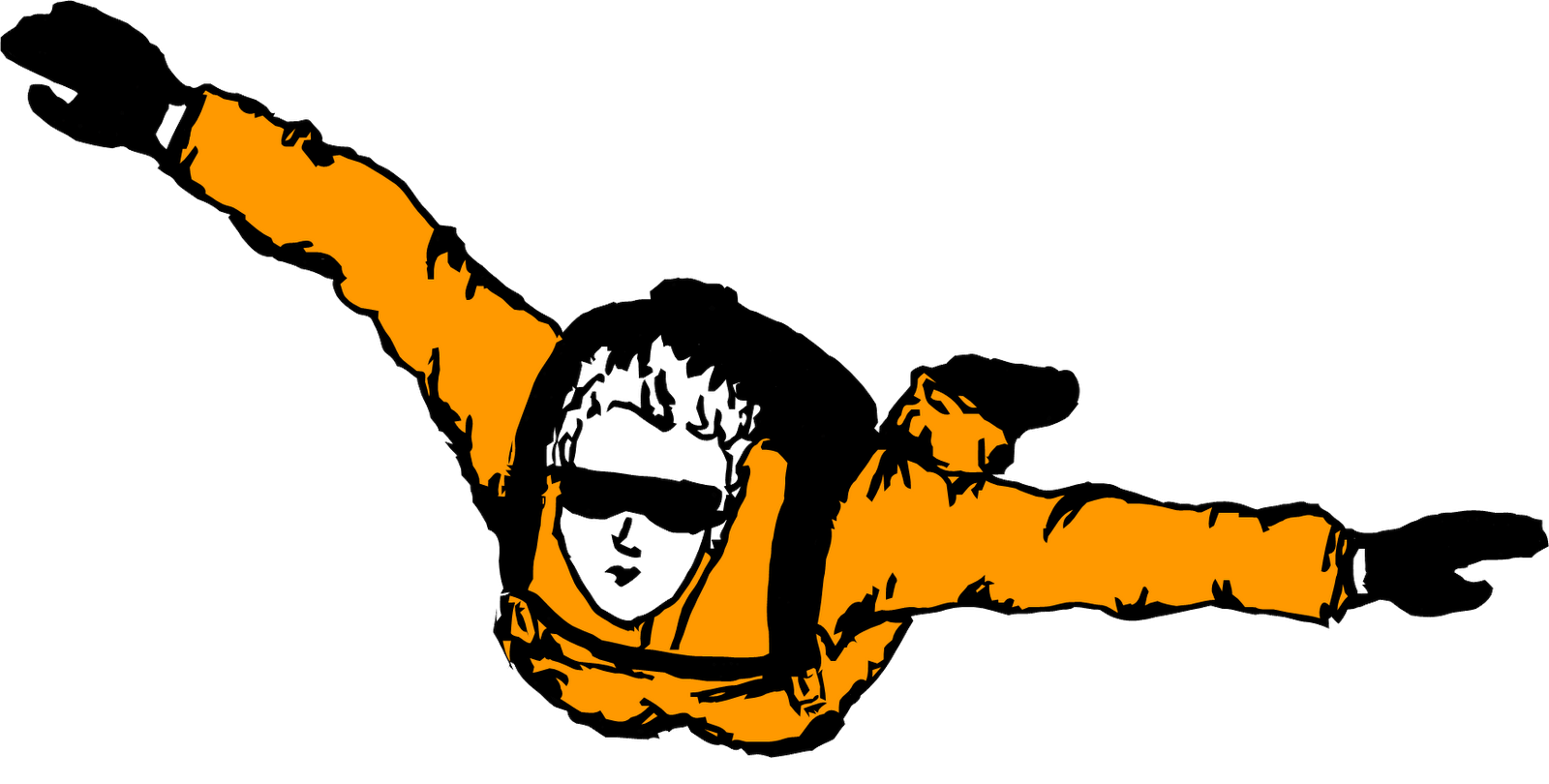 Skydiver Print Design for Your T-shirt