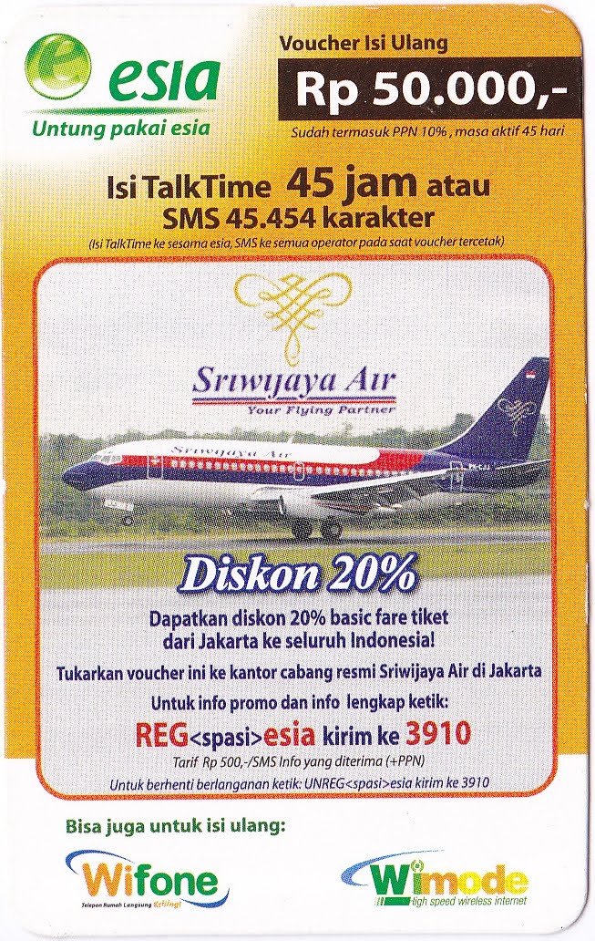 KOLEKSI VOUCHER: Esia Edisi Air Asia