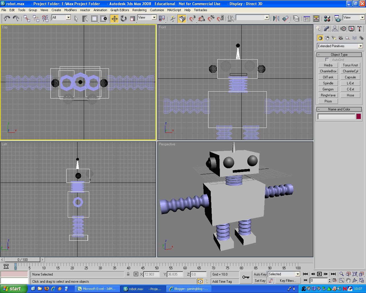 gamingblog: creating a Robot
