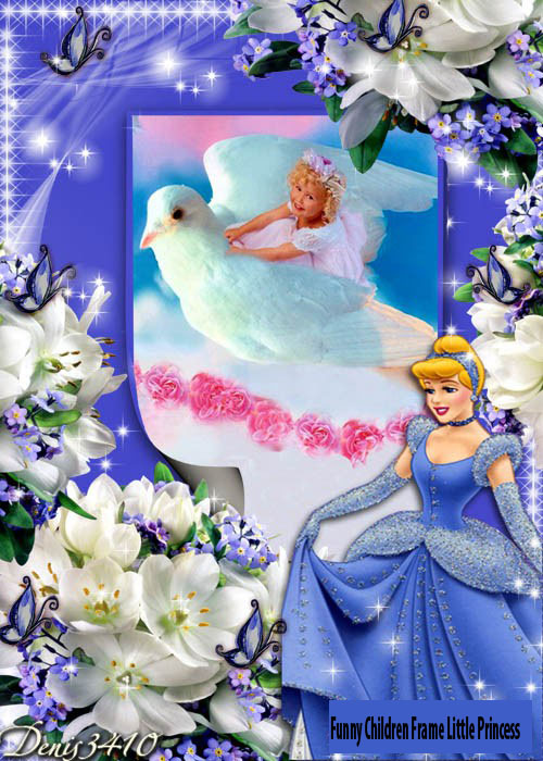 Funny Children Frame Little Princess - Zisya Art