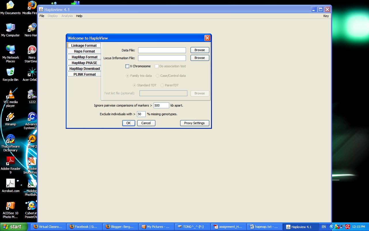Bergerchees: Haploview