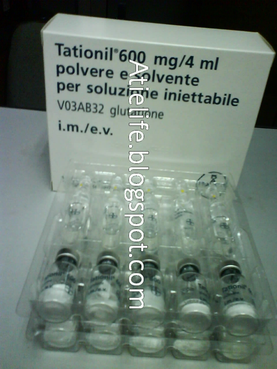 vitamin C, kolegen & whitening: TATIONIL (GLUTATHIONE) 600 MG 5MLX10'S