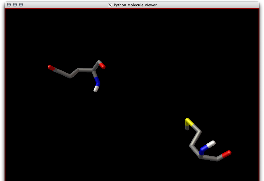 Python Molecular Viewer: Aligning Small Molecules