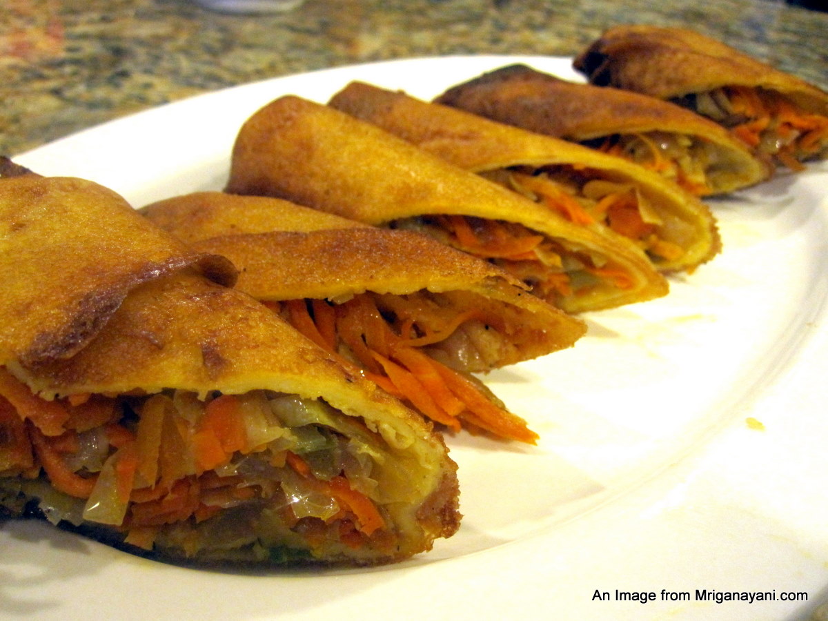 Love & Lentil: Veggie Spring Rolls - Indian Restaurant Style