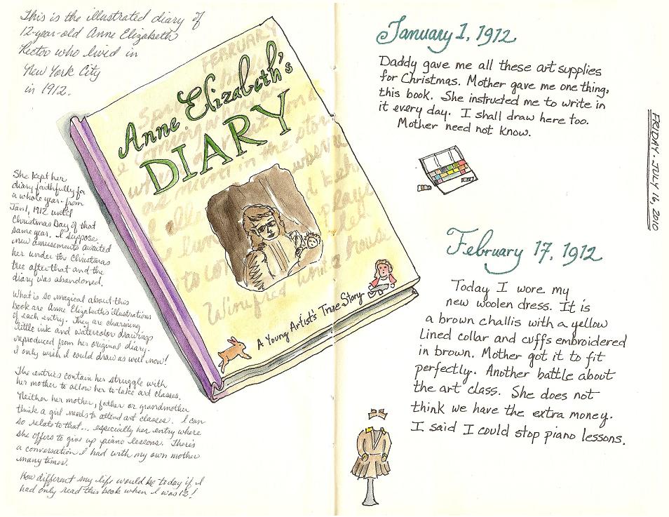 Speck's Sketch Blog: Anne Elizabeth's Diary