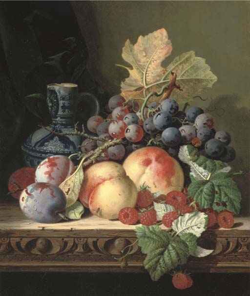British Art: Edward Ladell - Plums, peaches ...