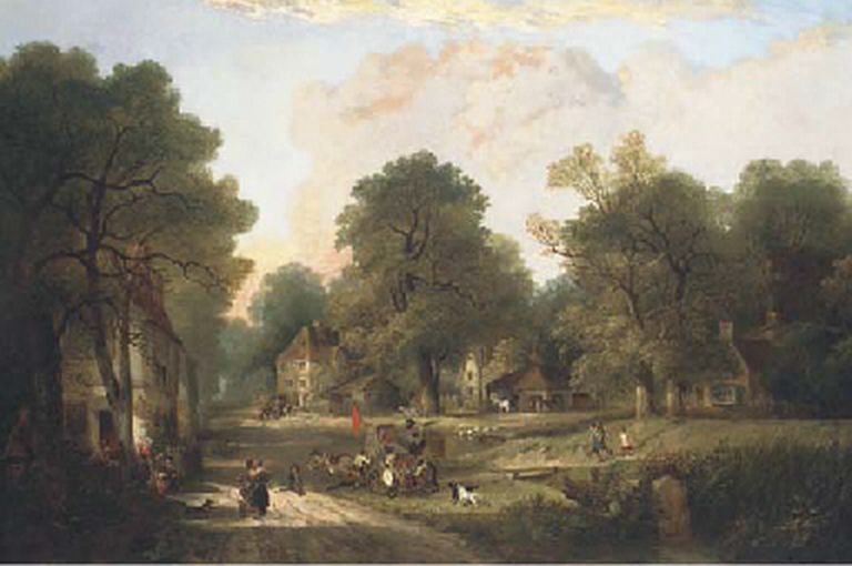 British Art: Edward Charles Williams - A village in the New Forest