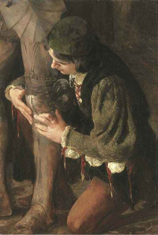 British Art: Solomon Joseph Solomon - Study for 'Equipped'