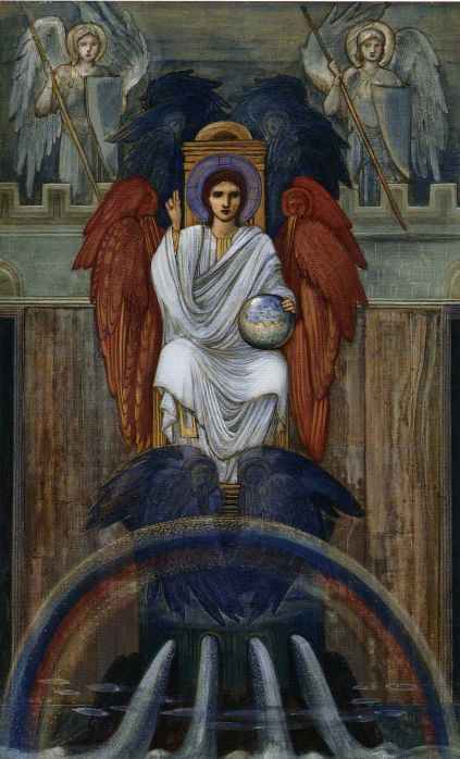 Pre Raphaelite Art: Edward Burne-Jones - Christ Enthroned