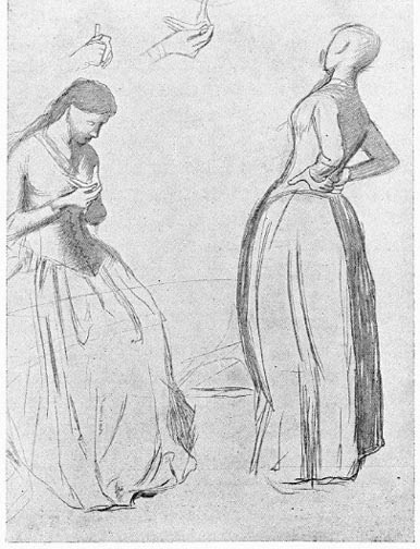Pre Raphaelite Art: John Everett Millais - Sketches for Mariana and The ...