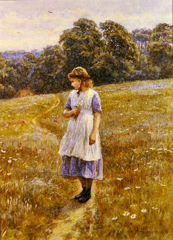 British Art: Helen Allingham - Daydreamer, 1878