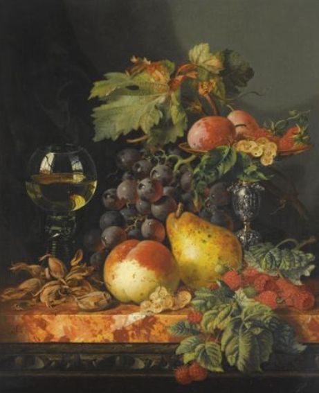 British Art: Edward Ladell - Grapes and Pear ...
