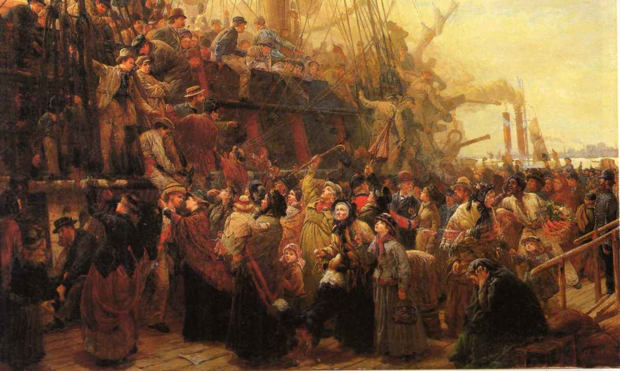 British Art: Charles Joseph Staniland - The Emigrant Ship