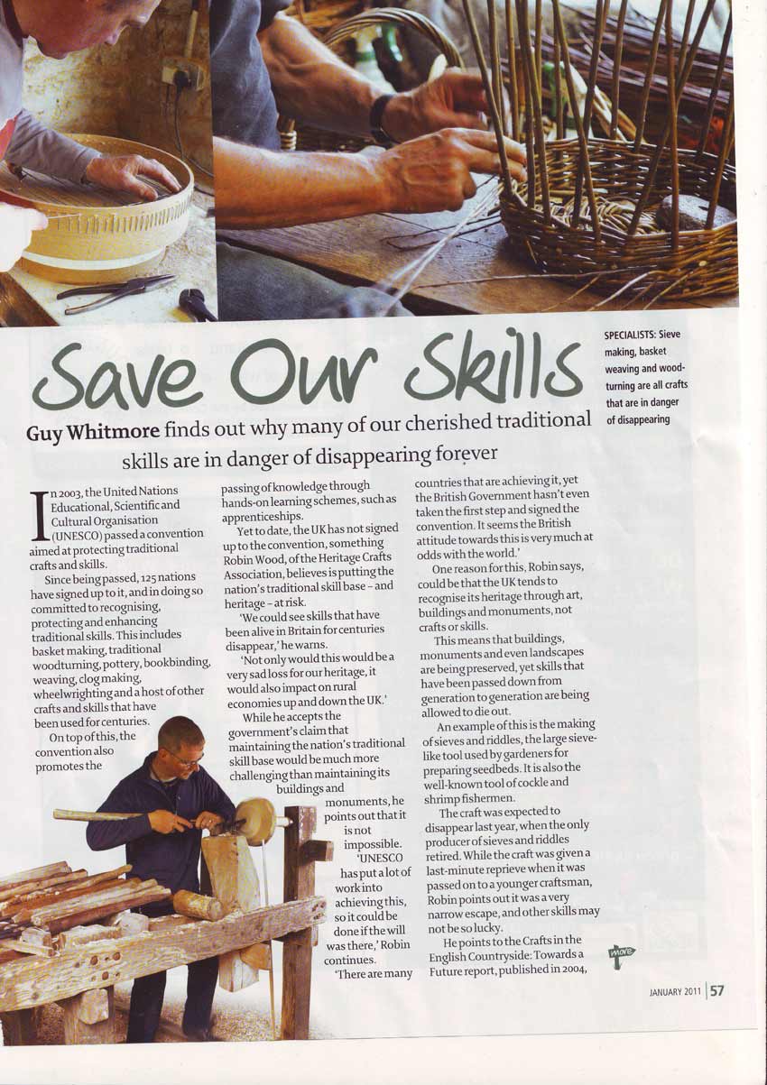 The Traditional Crafts Blog: Save our skills NFU support traditional crafts