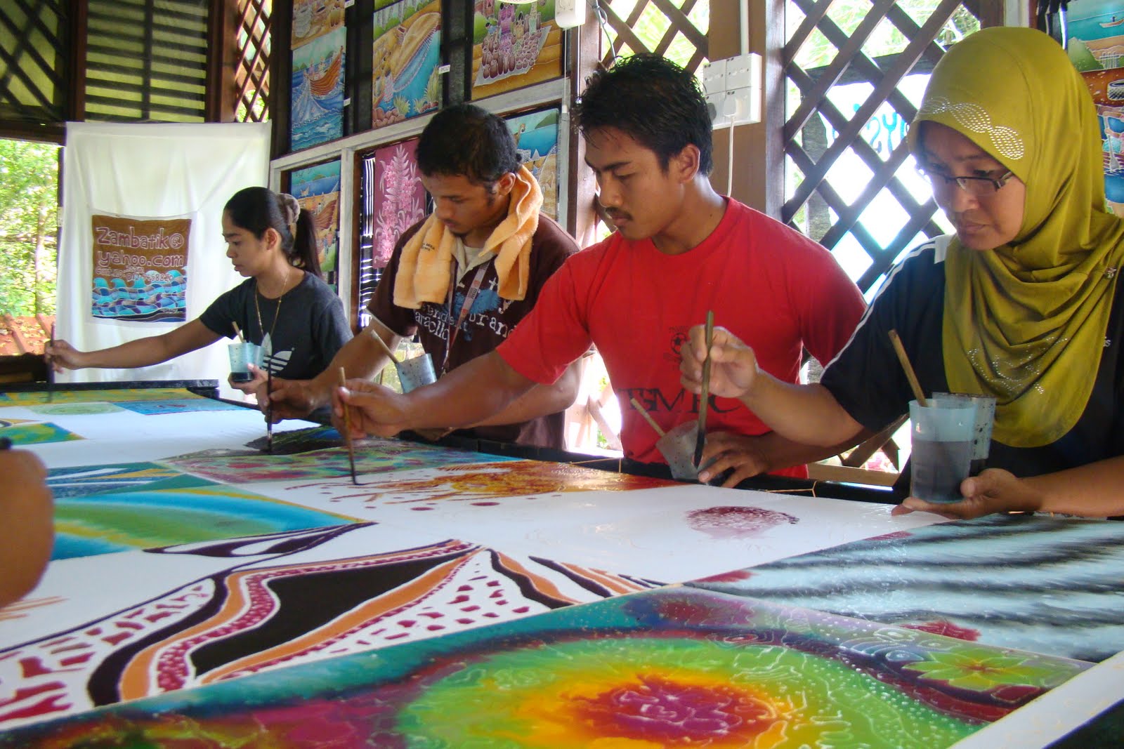 KRAFTANGAN MALAYSIA CAWANGAN PAHANG: Kursus Batik Mesra Alam, Pulau Tioman