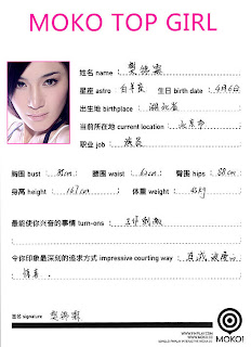 MOKO Top Girl: Fan Jin Lin - 樊锦霖