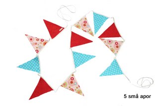 5 Små Apor: Nya vimplar/flaggspel i butiken