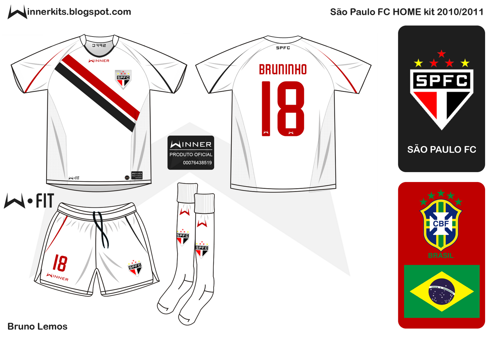Winner Kits: São Paulo FC - SP