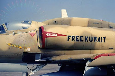 Relembrando: Kuwait Air Force Skyhawks at Gulf War I - 1991