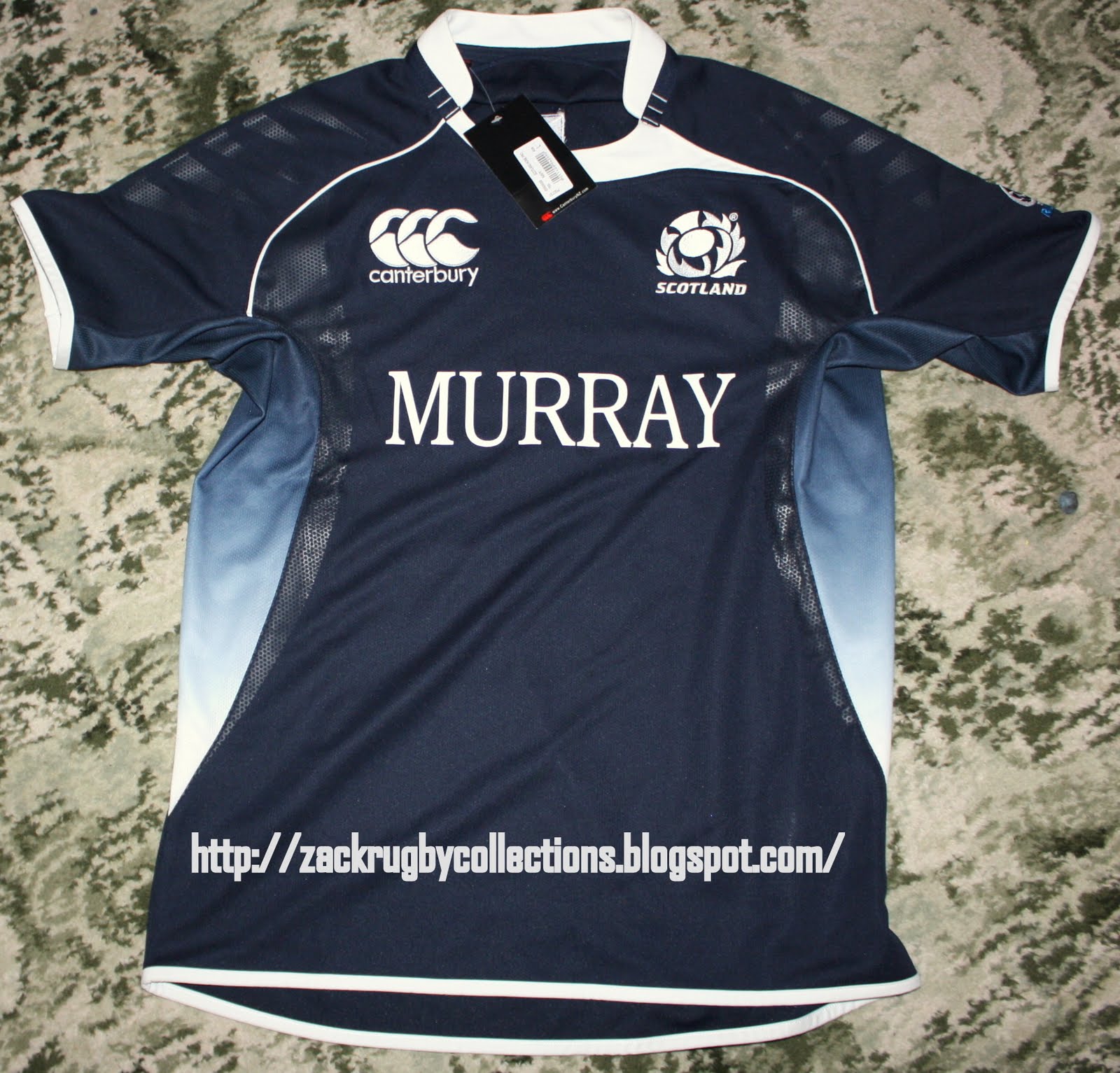 ZackRugby Collections®: Scotland 2009/2010 Home SS Pro Rugby Jersey
