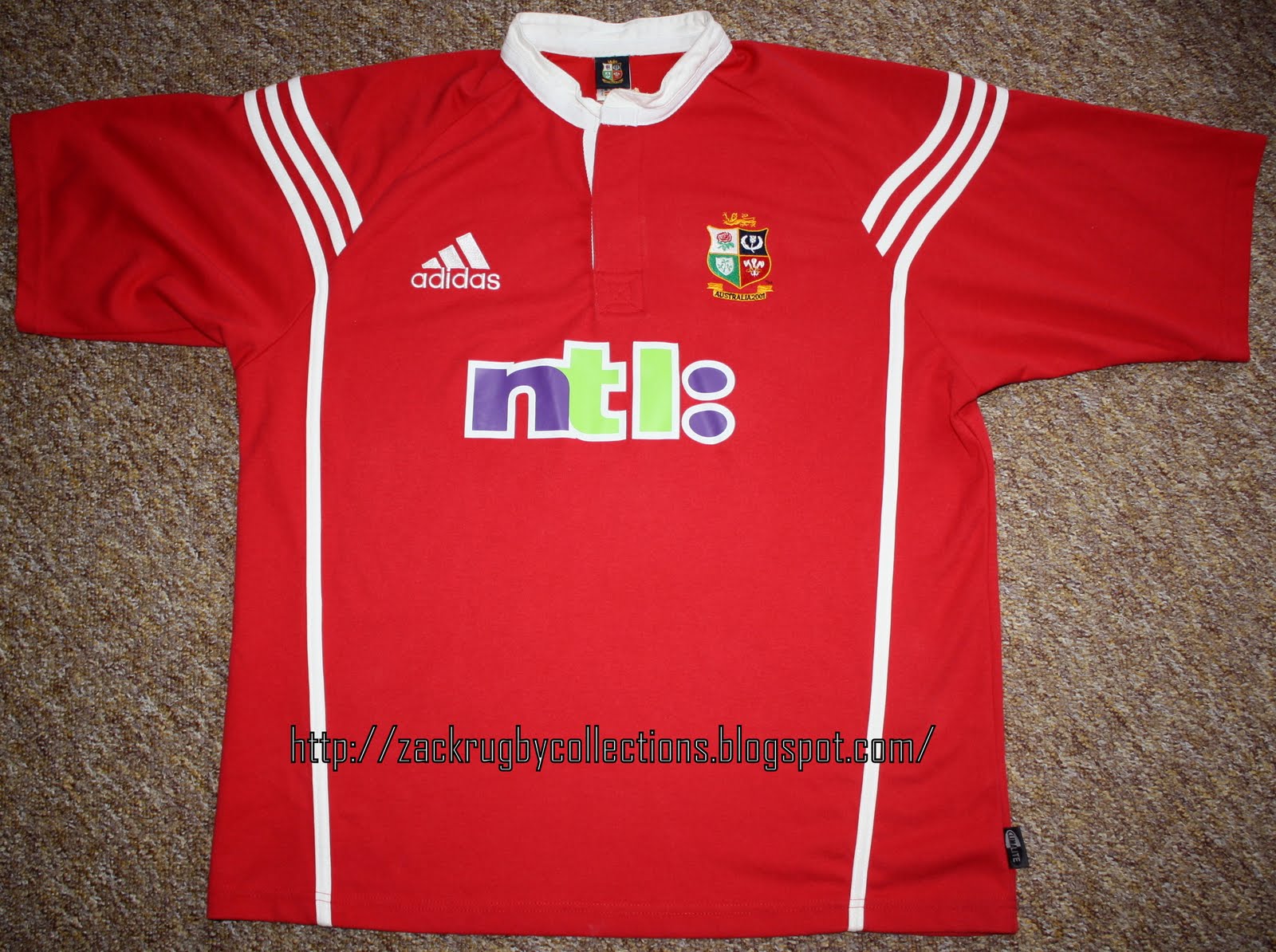 ZackRugby Collections®: British and Irish Lions 2001 SS Rugby Jersey ...