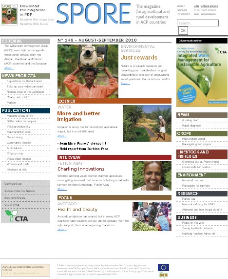 Mauritius Agriculture News: Read the latest CTA SPORE Magazine