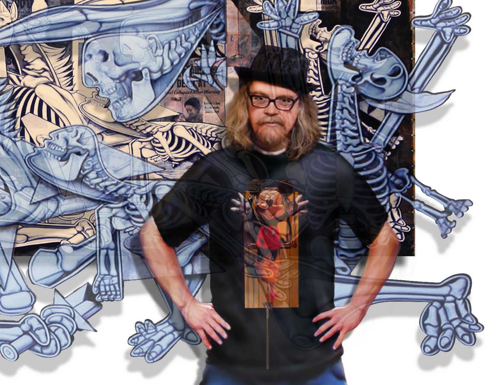 Design & Illustration: Ron English's "X-Ray Guernica" pop out