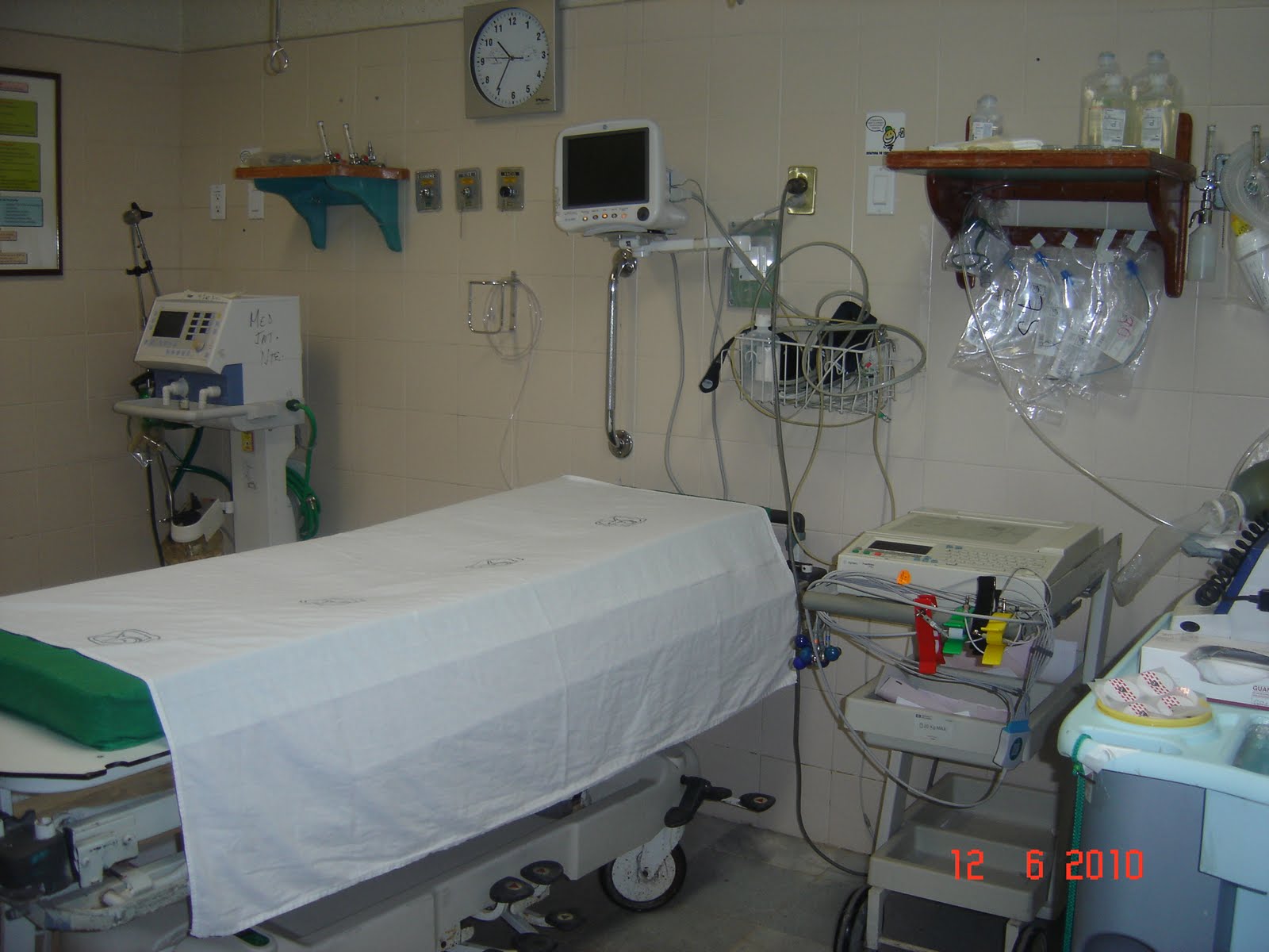 Medicina de Urgencias: Area de choque del HGR 1, Culiacán, Sinaloa.