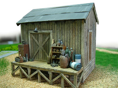 O Scale Dioramas: The Tool Shed