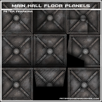 P Ferreira 3D Blog: Main Hall - Floor Panel Texture