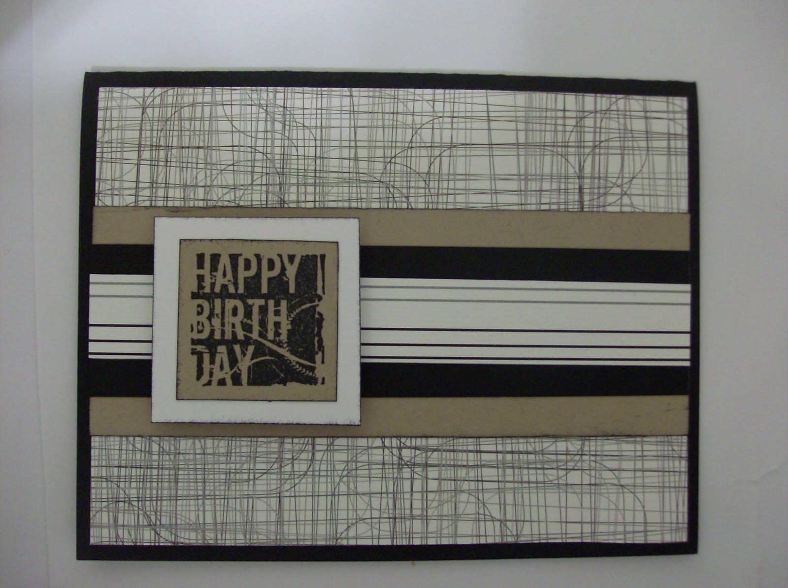 Crafted By Tammy: Masculine Card