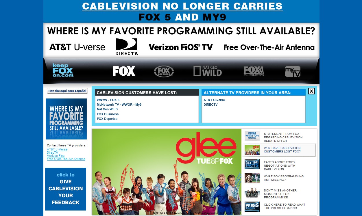 Tech-media-tainment: Fox-Cablevision fight shows the need for a la ...