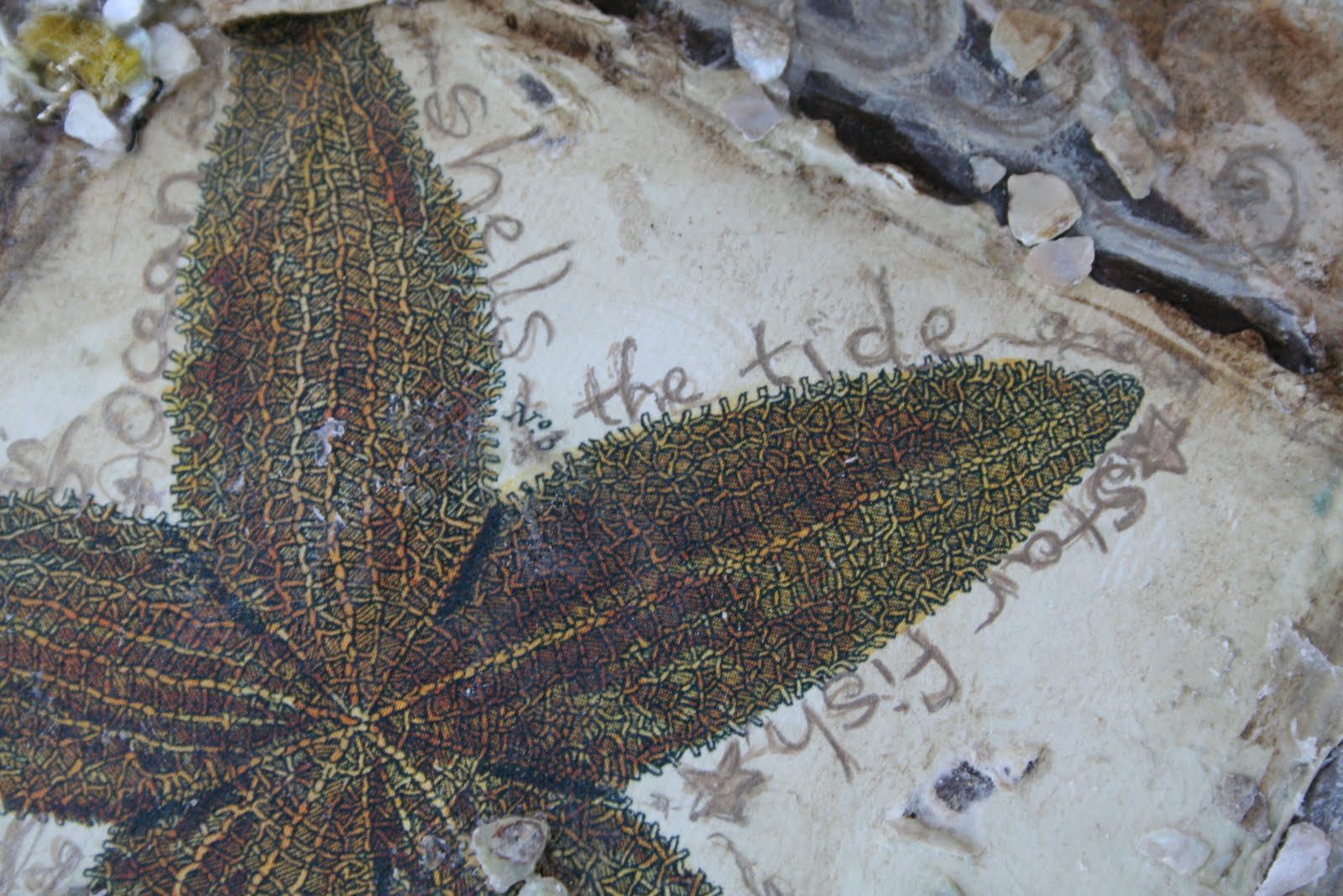 E Makes Art: Mixed Media Ocean Collage