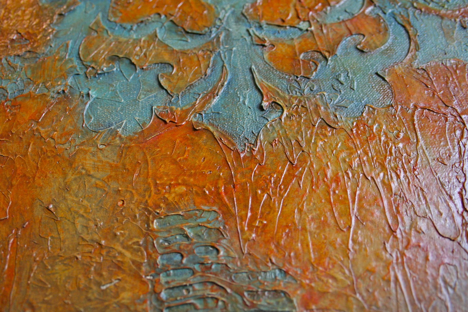 E Makes Art: Finished Texture Painting : Hidden Depths