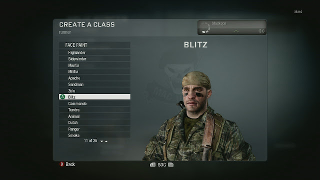 High Quality Screenshots of every Face Paint in Call of Duty Black Ops ...