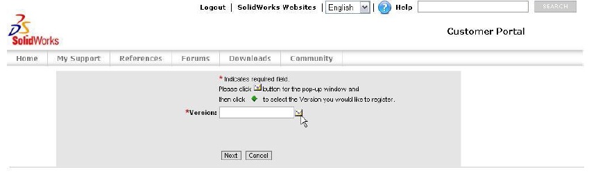 SolidWorks3D: Login no site da SolidWorks - Parte 2