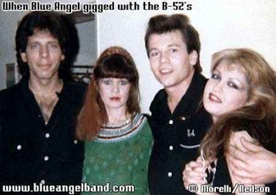 Blue Angel Band: Encontro da banda com o grupo The B-52's