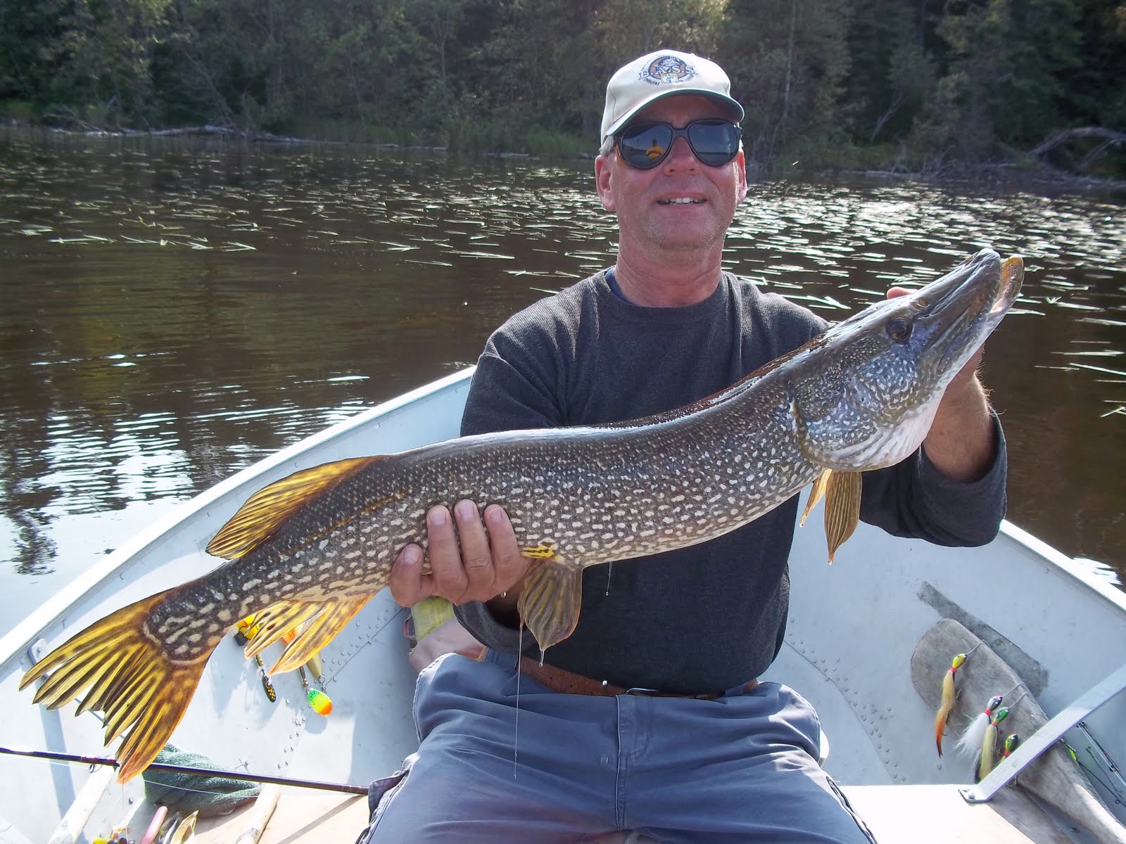 The BEST Fishing in Ontario!: Cobham River Giant Pike!!