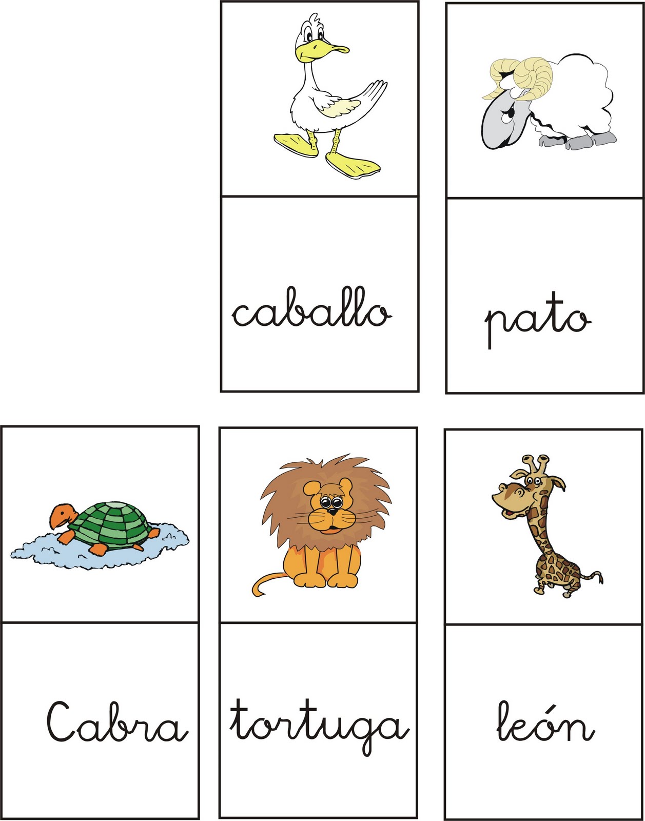 DIRIGIENDO MANITAS: Dominó Animales