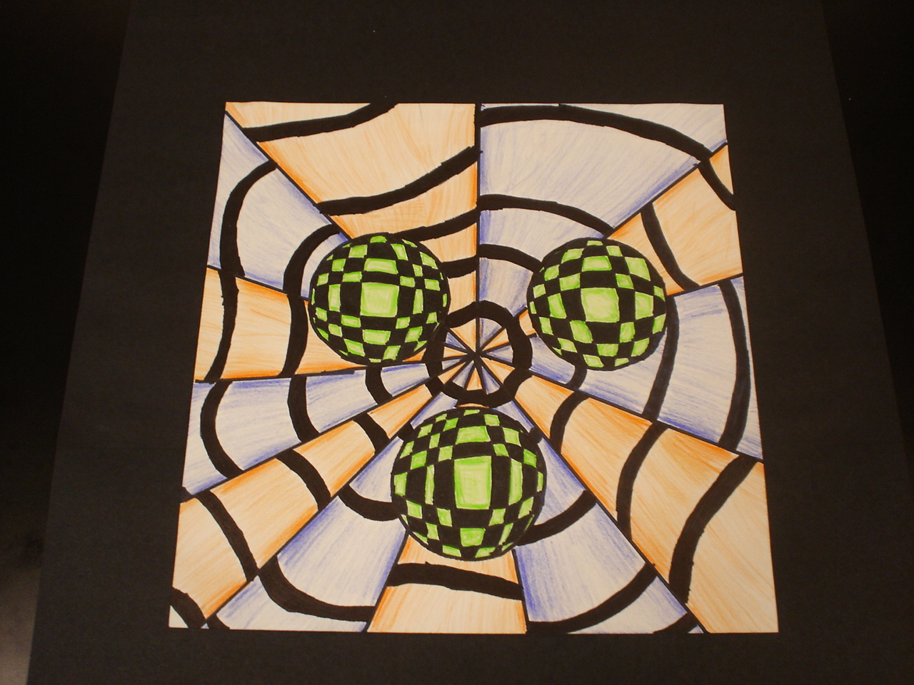 Op Art with Colored Pencils