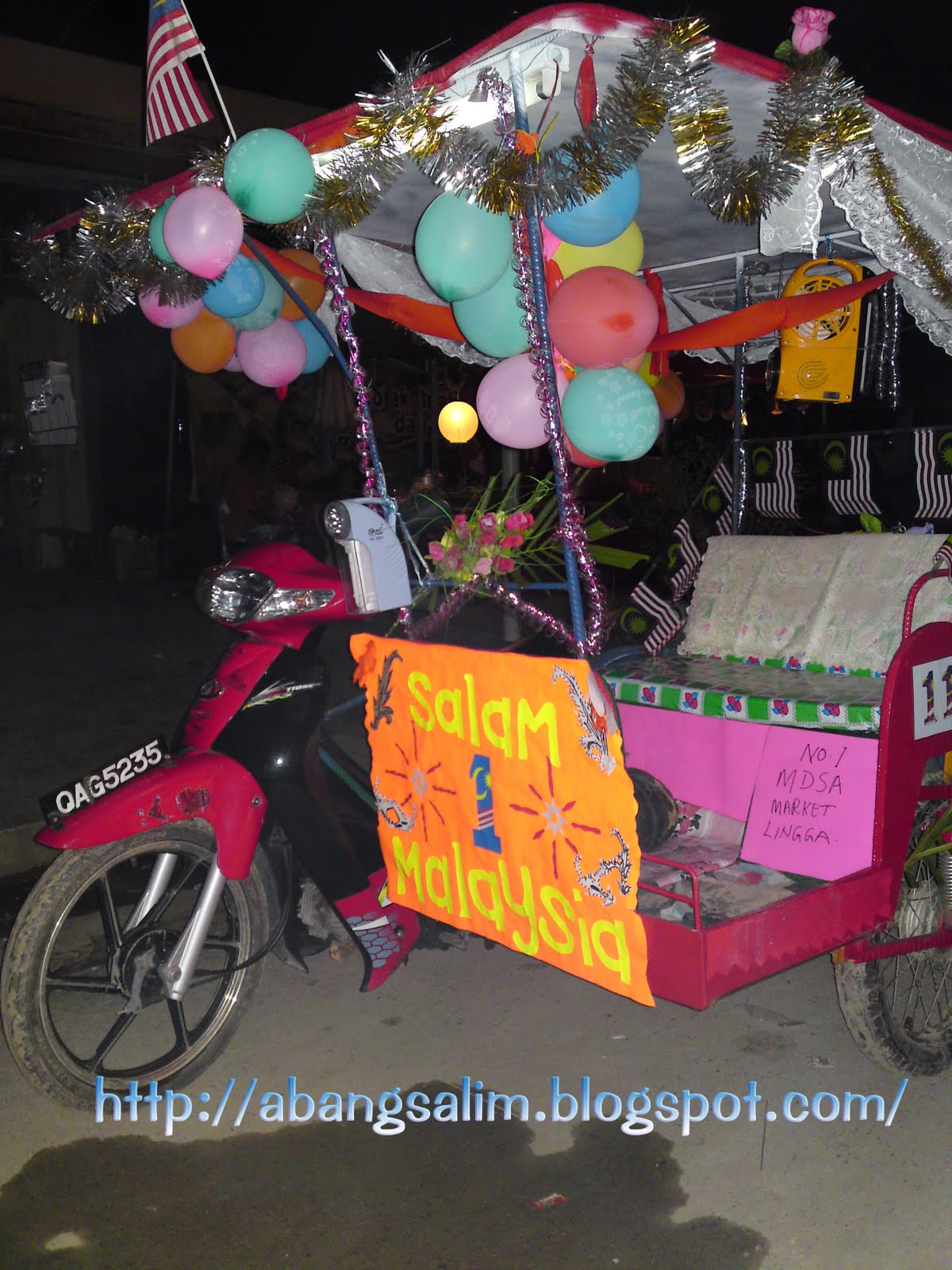 Abang Salim Bin Abang Ali: Pertandingan Beca Berhias Pesta Lingga 2010