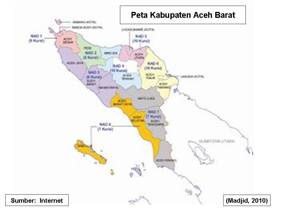 Dasar Dasar Ilmu Tanah: Peta Kabupaten Aceh Barat